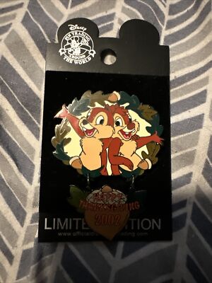 Disney Pin DLR Happy Thanksgiving 2002 Chip & Dale Dangle Pin LE2500 | eBay
