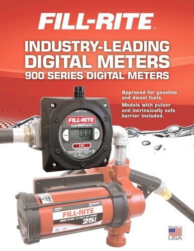 Fill-Rite 900CDP 1" 6-40 GPM Digital Nutating Disk Flow Meter With ...