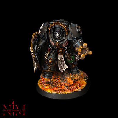 Warhammer 40k painted Salamanders chaplain in terminator armour | eBay