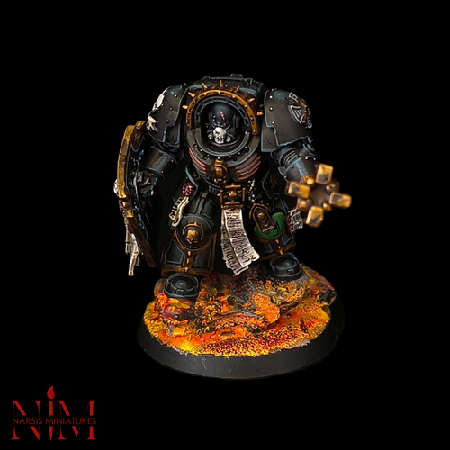 Warhammer 40k painted Salamanders chaplain in terminator armour | eBay