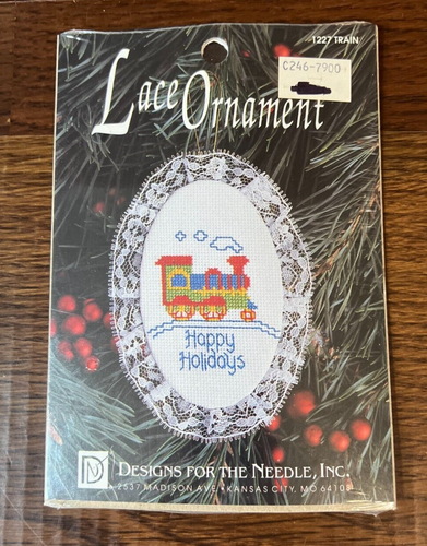 Designs for the Needle Lace Ornament Kit #1227 Train Sealed Vintage | eBay