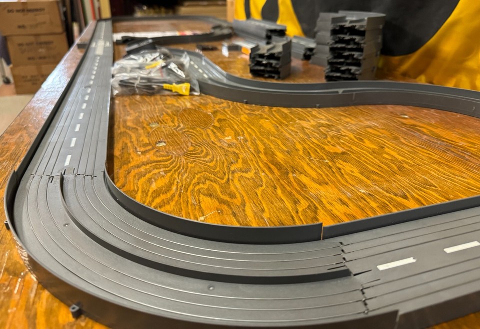 1993 UNUSED TYCO TCR Slotless Slot Car RACE SET 17' COUNTRY ROADS 3-CAR ...