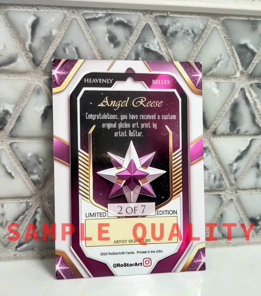 ANGEL REESE Model Diva Heavenly Belles ACEO Art Print Card by RoStar #7 ...