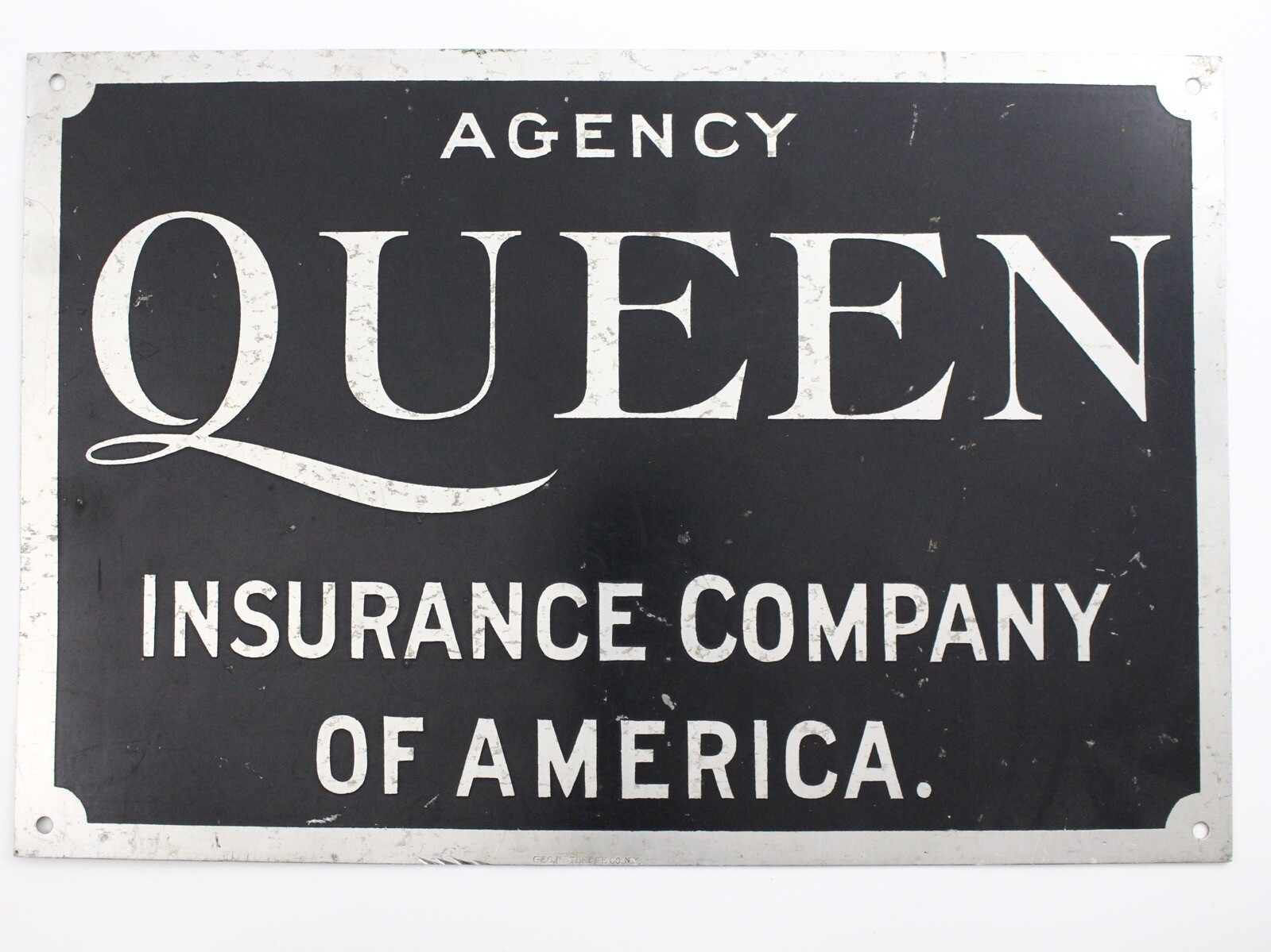 Agency Queen Insurance Company of America Metal Sign | eBay