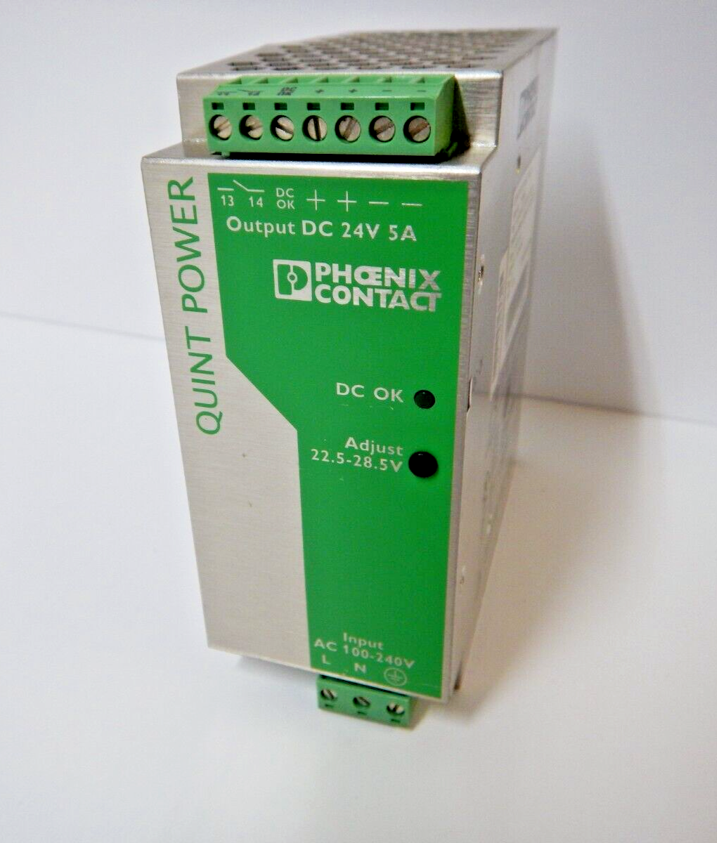 PHOENIX CONTACT QUINT POWER SUPPLY PS-100-240AC/24DC/5 2938581 REV 21 ...