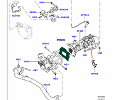 GENUINE LAND ROVER EGR VALVE GASKET LR2 EVOQUE DISCOVERY SPORT LR000998 ...