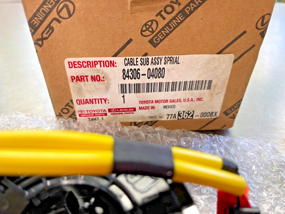 84306-04080 OEM TOYOTA Steering Wheel Clock Spring Spiral Cable ...