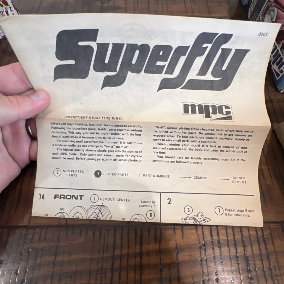 Rare Incomplete? Kit MPC The Grand Superfly Model Car 1972 Pontiac ...