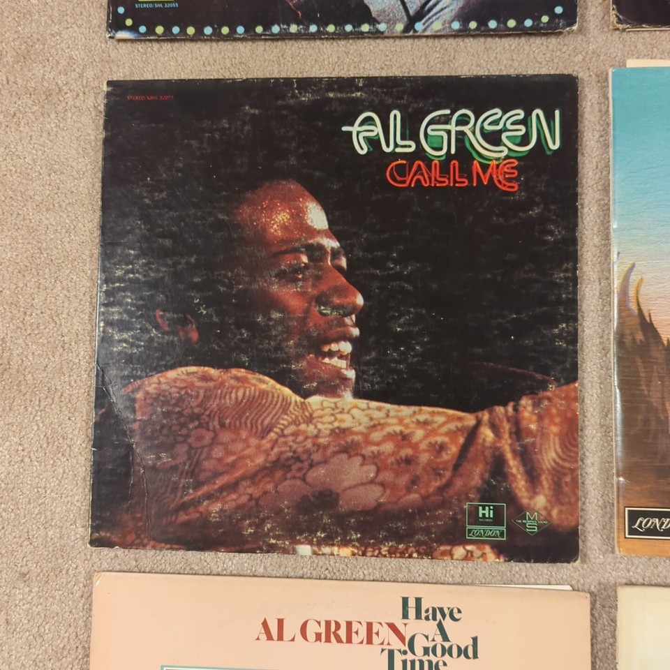 Lot Of 13 Al Green Vinyl Records. Promo, France, And Colored Vinyl ...