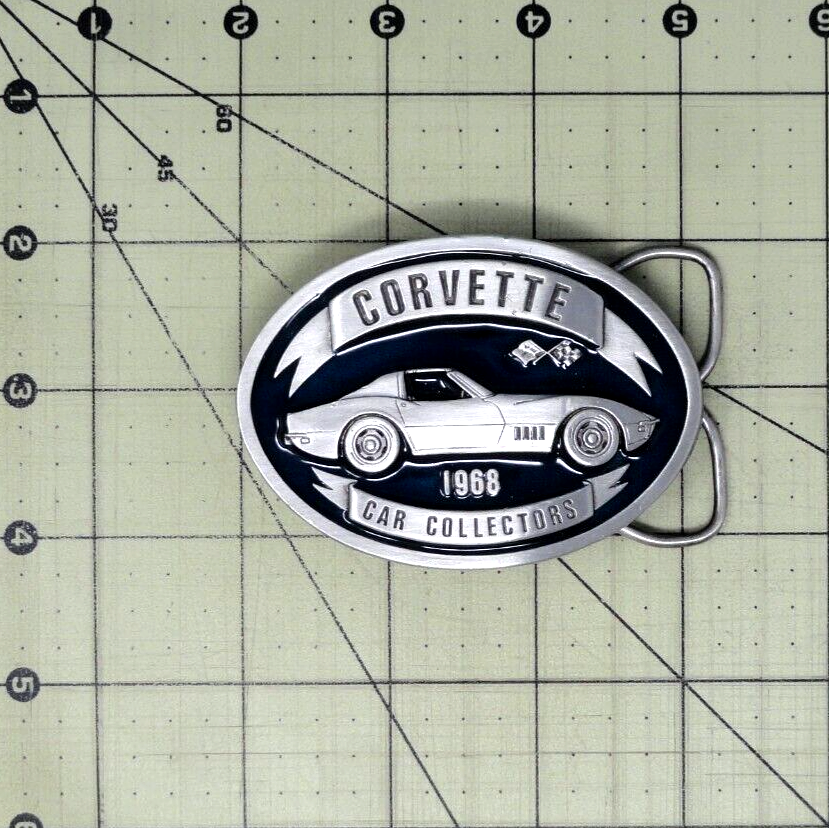 Corvette Car Collectors Belt Buckle #LE 1968 3 Speed Hydra-Matic Vtg ...