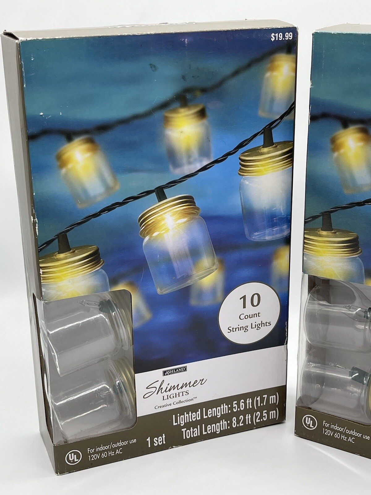 2-“NEW” Ashland Creative Collection Shimmer Lights Mason Jar String 10 ...