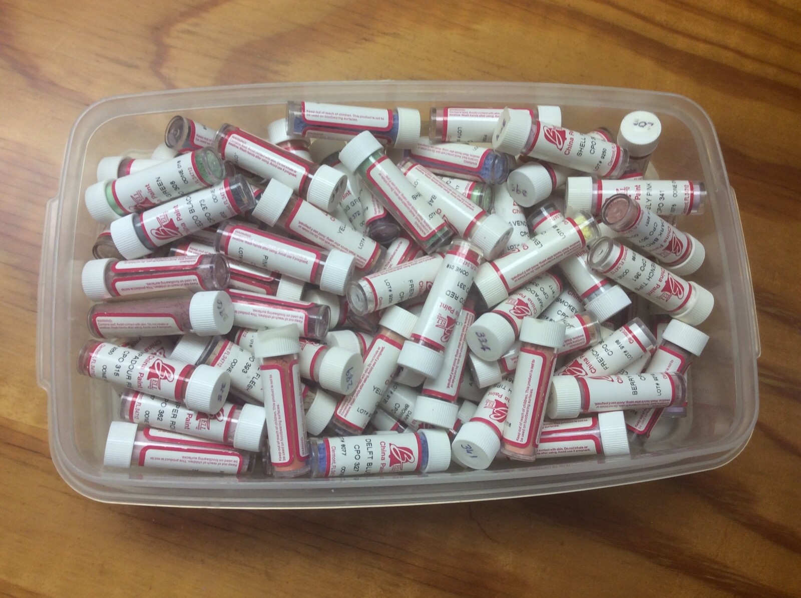 BELL Ceramics Original Formula china paint powder pigment vials ...