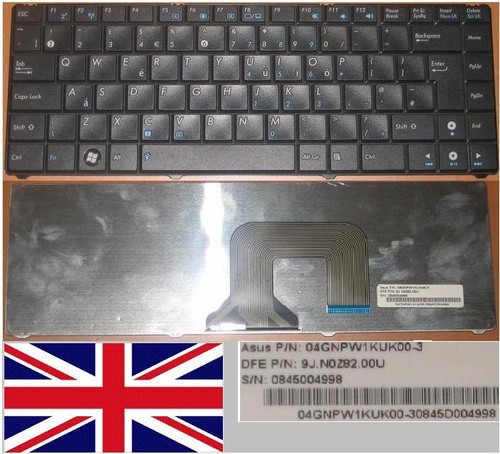 Keyboard QWERTY UK ASUS N20 Series 9J.N0Z82.00U 04GNPW1KUK00-3 Black | eBay