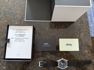 IWC Mark XVIII Watch: Black Dial Ref. IW327009 (Box and Paper,Band Not ...