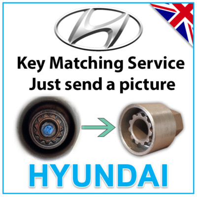 for Hyundai Security Master Locking Lock Wheel Nut Key Bolt UK Matching ...