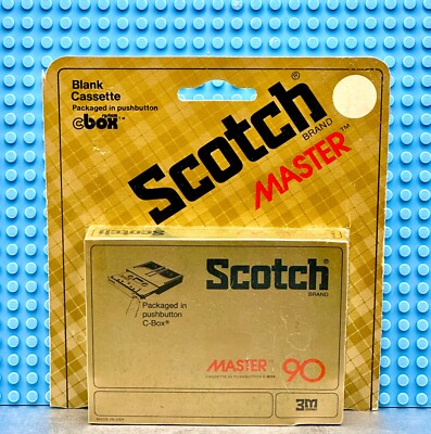 SCOTCH MASTER 90 1979 C-BOX ON CARD BLANK CASSETTE TAPE (1) (SEALED) | eBay