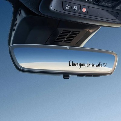 Heartfelt Safety Sticker Car Mirror Stickers Positive Message Decor For ...