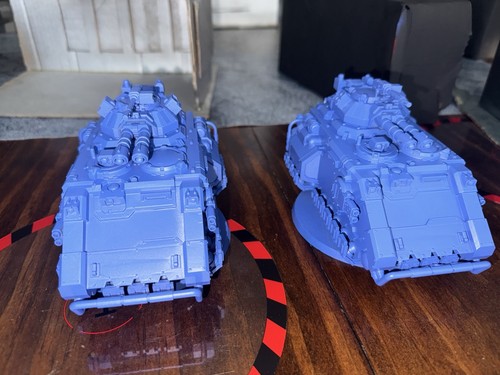 Warhammer 40k - Gladiator Valiant X2 With Bases And Primed UM Blue Read ...