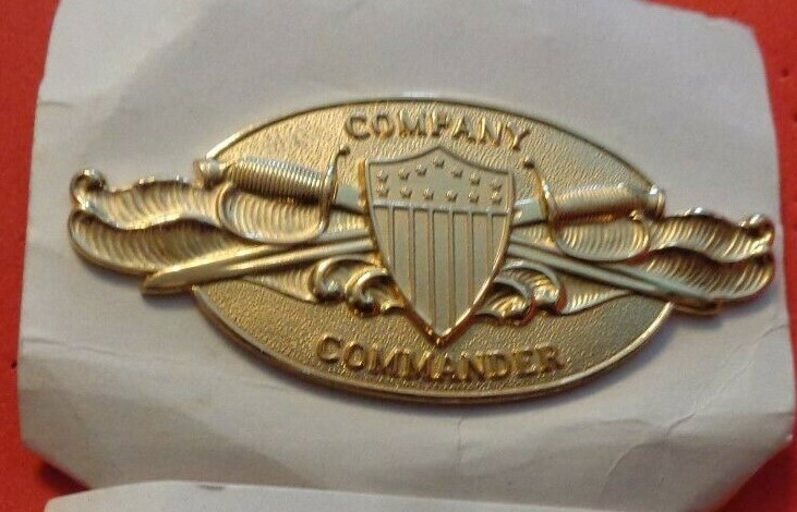 US BADGE, UNITED STATES COAST GUARD, COMPANY COMMANDER BADGE , FULL ...