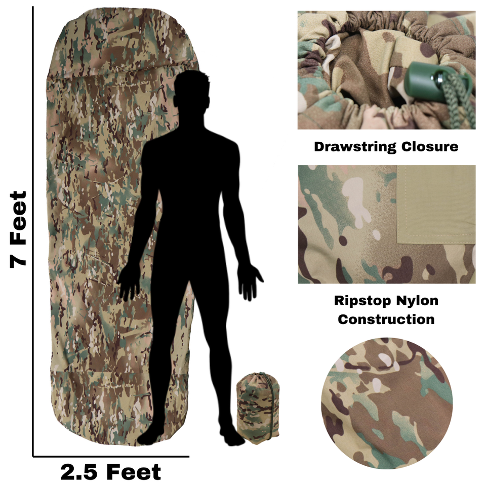 NEW Gear Rack OCP Bivy Cover Multicam Waterproof Goretex Sleeping Bag ...