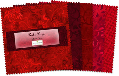 5 inch Squares Ruby Days 42 pcs | eBay