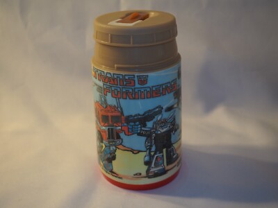 Vintage 1984 Transformers Thermos For Lunchbox Hasbro Aladdin No Cup | eBay