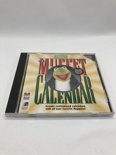 Jim Henson Interactive THE MUPPET CALENDAR PC CD-ROM 90s Clip Art Pics ...