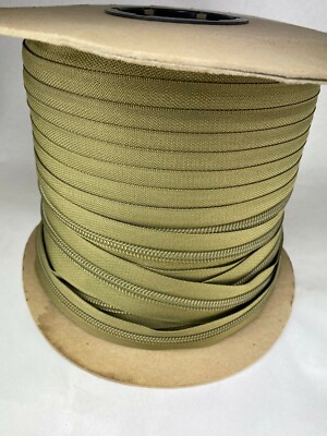 100ft YKK Zipper 9CF 3/4in Chain Coil Zipper Tape Military COYOTE C0509 ...