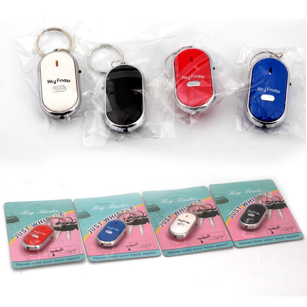 Fashion Keyring Locator Anti-Lost Sound Control Keychain Tracker LED ...