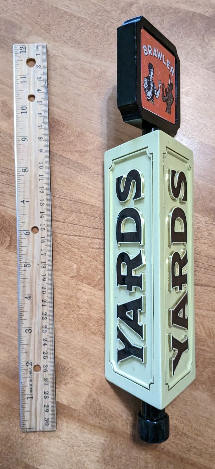 Yards Brawler Beer Tap Handle Philadelphia Microbrew Mancave | eBay