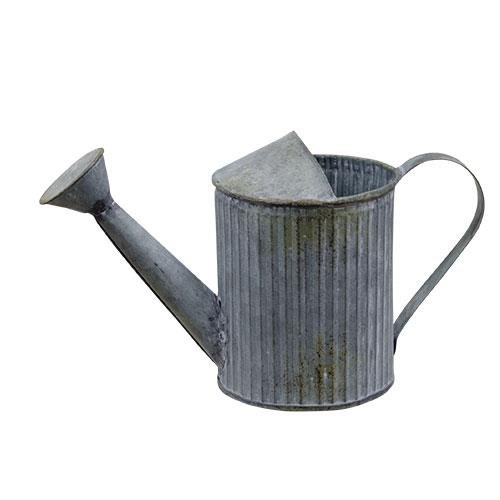 MINI Galvanized Watering Can Rustic Tin Planter Vase Basket Primitive ...