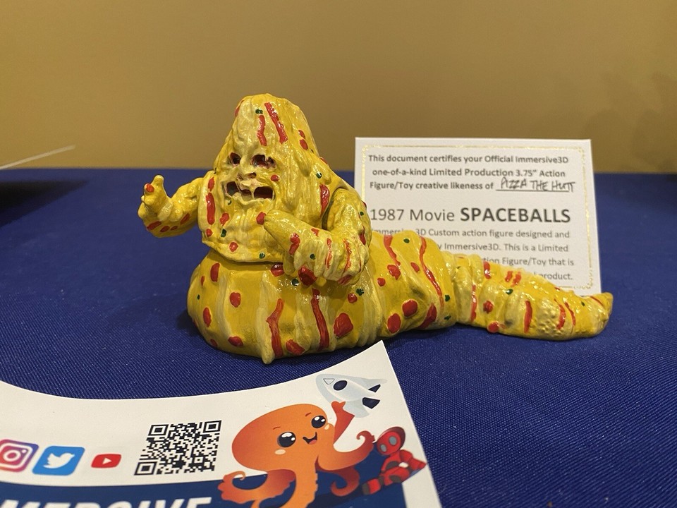 SPACEBALLS Pizza The Hutt Custom Posable Action Figure 3.75 collectable ...
