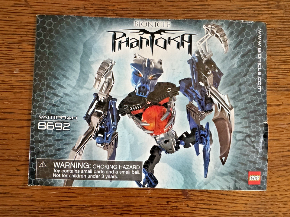 LEGO Bionicle Makuta Vamprah 8692 - 100% Complete w/ instructions | eBay