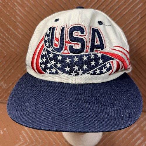 1996 Atlanta Olympics Hat LOGO 7 SnapBack Cap USA Flag Vintage Games ...