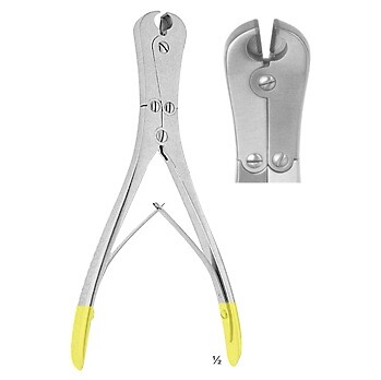Front & Side Wire Pin Cutter, Double Action, 7", Flush Cutting TC ...