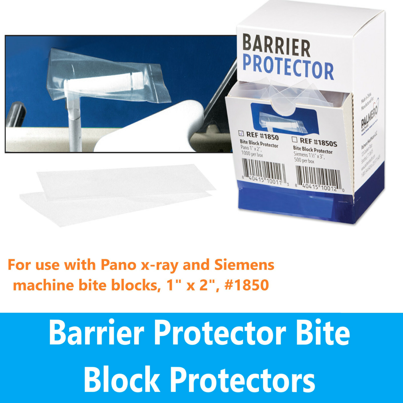Dental Panoramic Bite Block Covers for pano x-ray and Siemens 1"W X 2"L ...