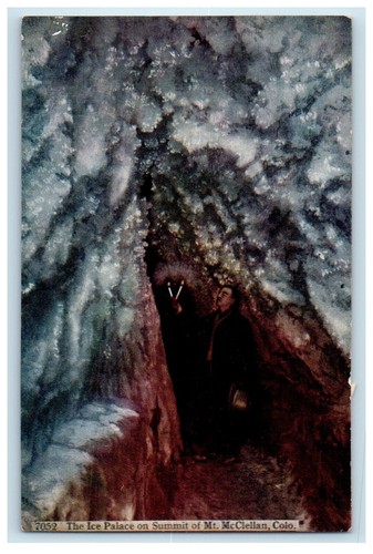 1913 The Ice Palace on Summit of Mt. McClellan Colorado CO Posted ...