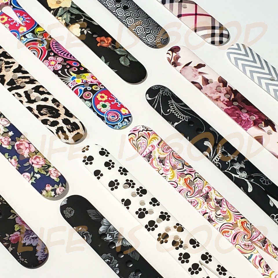 Soft Silicone Multicolor Band/Apple Watch Series 11, 10, 9, 8, 7, 6, 5 ...