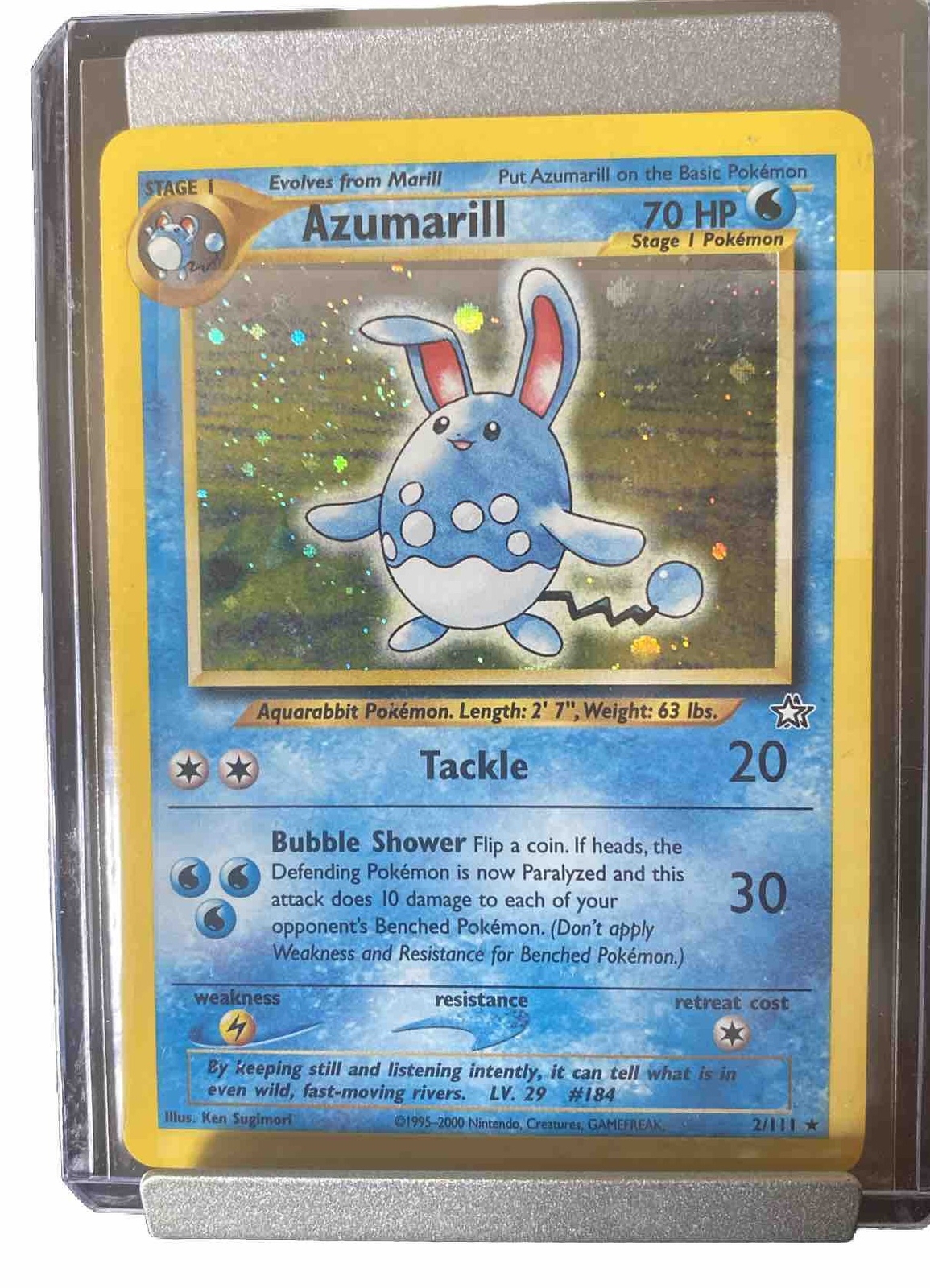 Pokémon TCG Azumarill Neo Genesis 2/111 Holo Unlimited Holo Rare | eBay