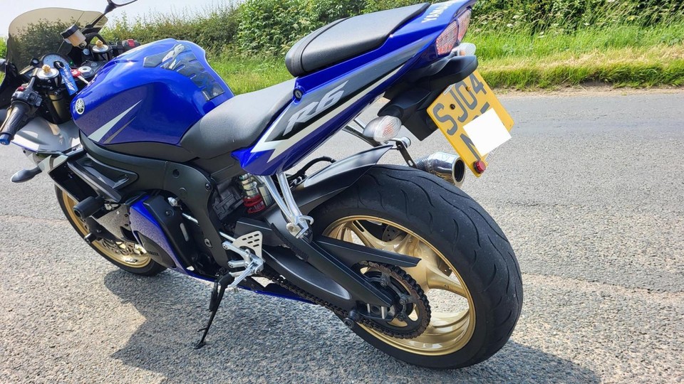 2004 04 YAMAHA YZF R6 BLUE YZFR6 SUPERSPORTS 600 SPORTS VERY CLEAN ...