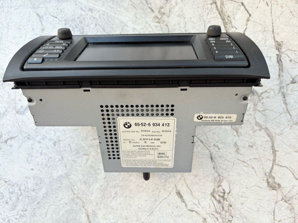 BMW X5 E53 E38 E39 Bordmonitor Wide Screen 16:9 Navigation Bildschirm ...
