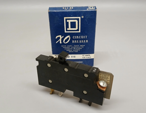 15 AMP Cutler Hammer Square D 15A Sq D XO X0 Single Pole Thin Breaker ...