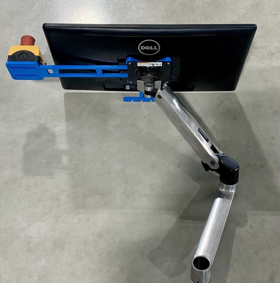 Dell S2240TB 21.5" Monitor w Ergotron Mount & Balluff BAM02HA E-Stop ...