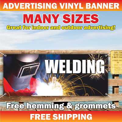 WELDING Advertising Banner Vinyl Mesh Sign welder welding operator job ...