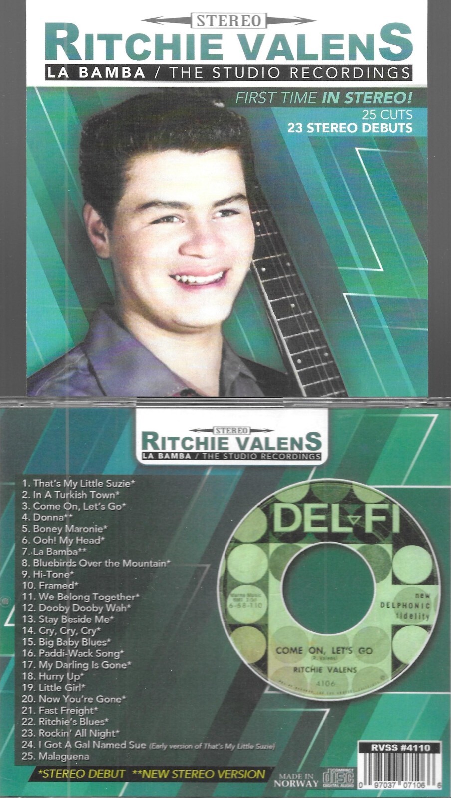 RITCHIE VALENS-FIRST TIME IN STEREO-ALL HIS STUDIO RECORDINGS-IMPORT CD ...