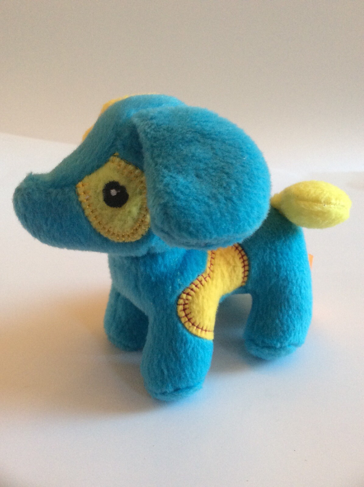 B You Happy Blue Dog Puppy Plush Small Stuffed Animal Toy | eBay