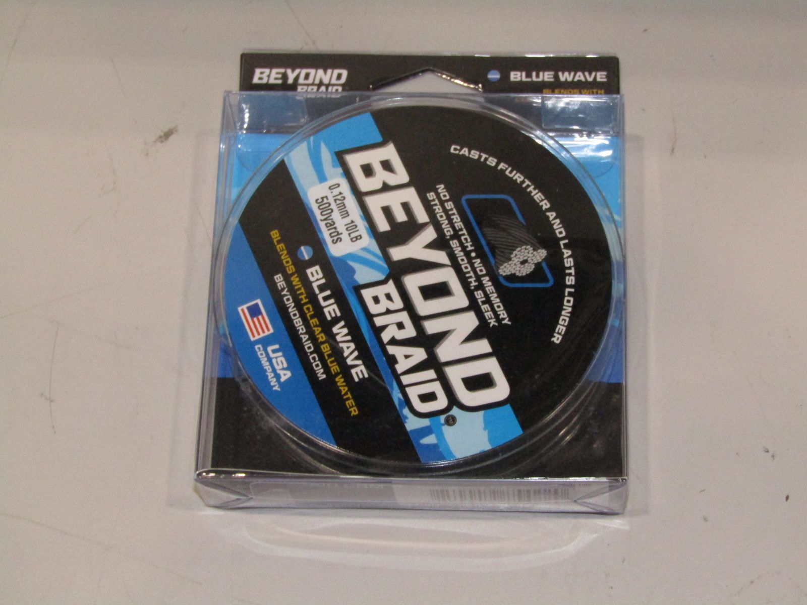 Box of 10 Beyond Braid 500 Yard 10lb Test Braided Fishing Line - Blue ...