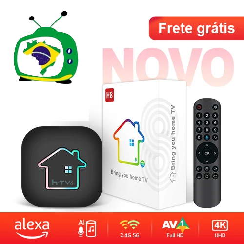 2025 H8 Brazil TV Best Brazilian TV Box Envio Rapido da Florida ...