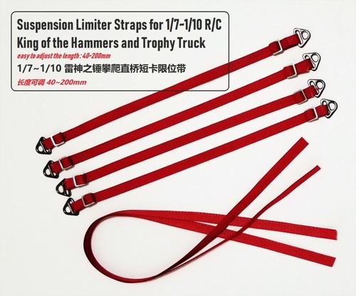 1X Suspension Limiter Straps Band Adjust for TRX-4 D90 1/7- 1/10 RC ...