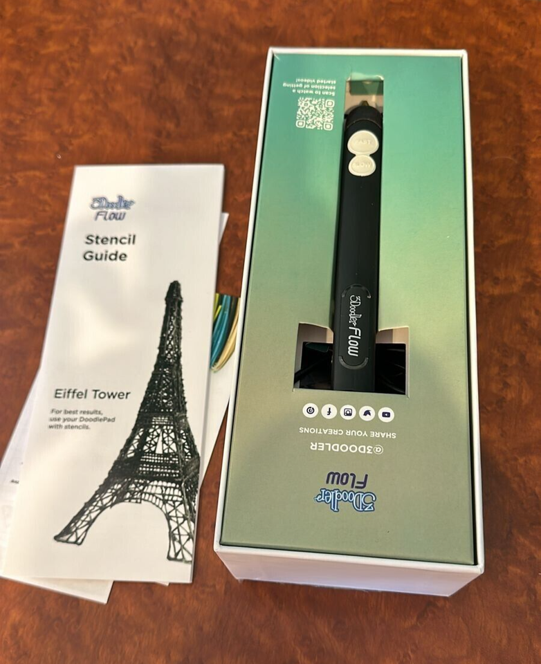 3Doodler Flow 3D Printing Pen for Teens, Adults & Creators! - Black | eBay